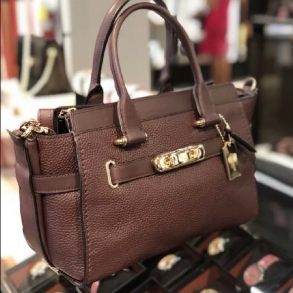 Coach | Bags | Coach Swagger 27 In Pebble Leather Satchel | Poshmark
